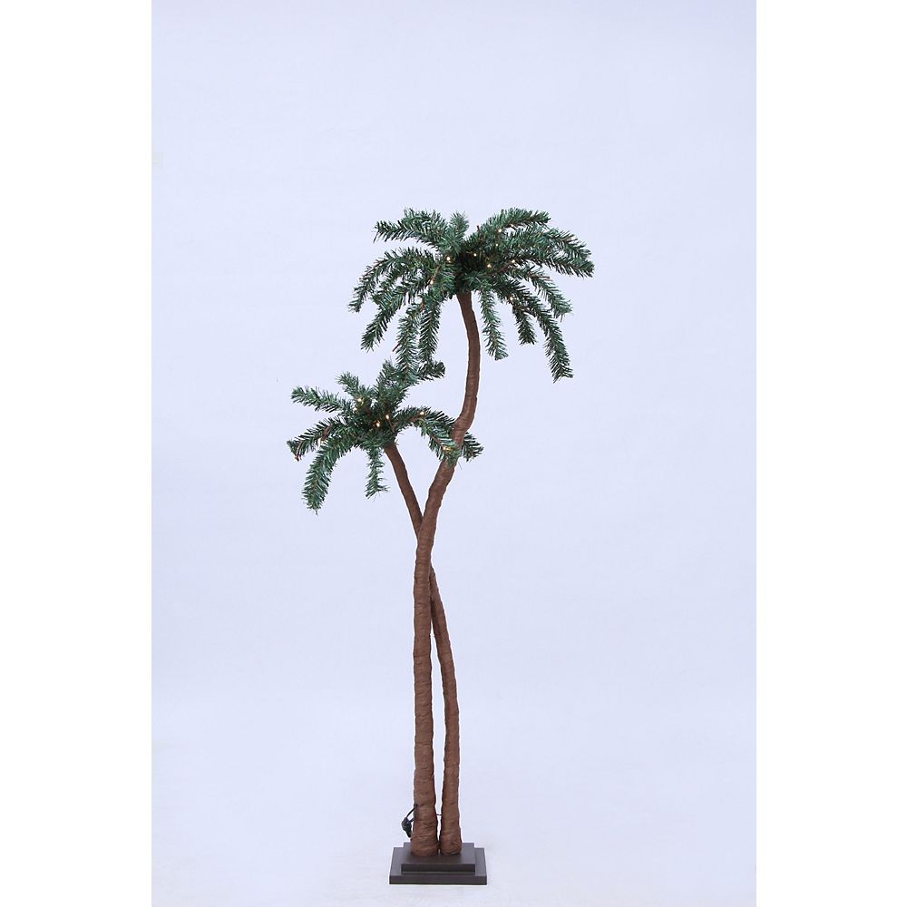 Hi-Line Gift 48 Warm White LED Lights Palm Tree | The Home Depot Canada