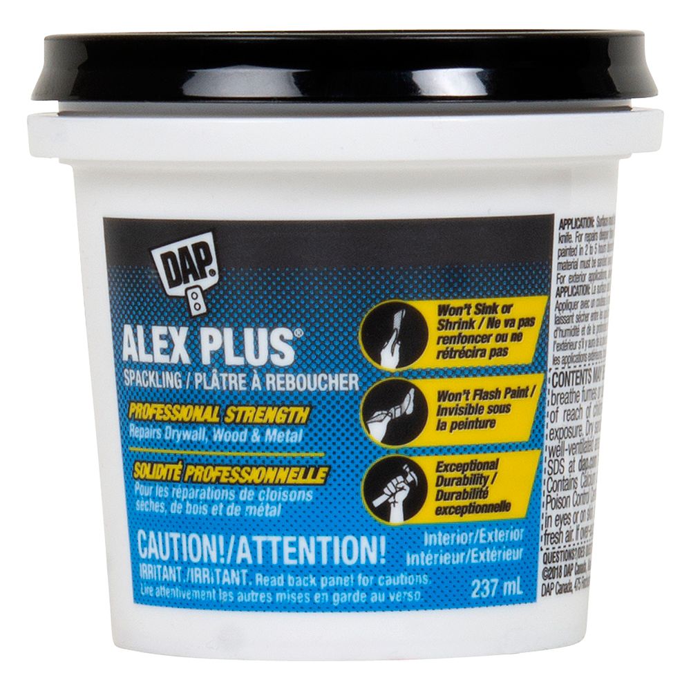 DAP Alex Plus 237mL Professional Strength White Spackling | The Home ...