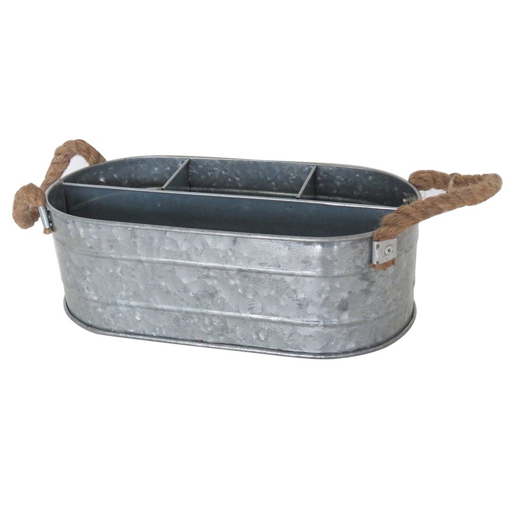 Hampton Bay Galvanized Metal Caddy | The Home Depot Canada