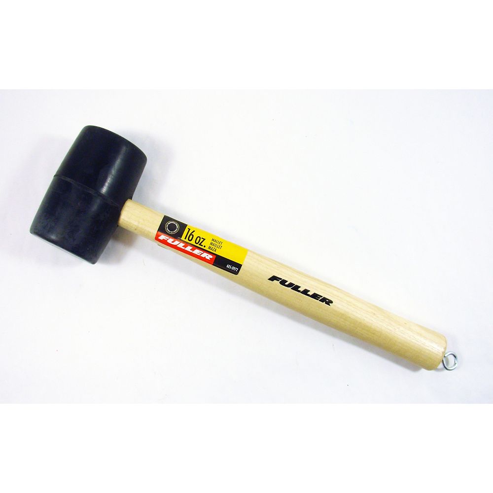 Fuller 16-Ounce Double-Faced Black Rubber Mallet | The Home Depot Canada