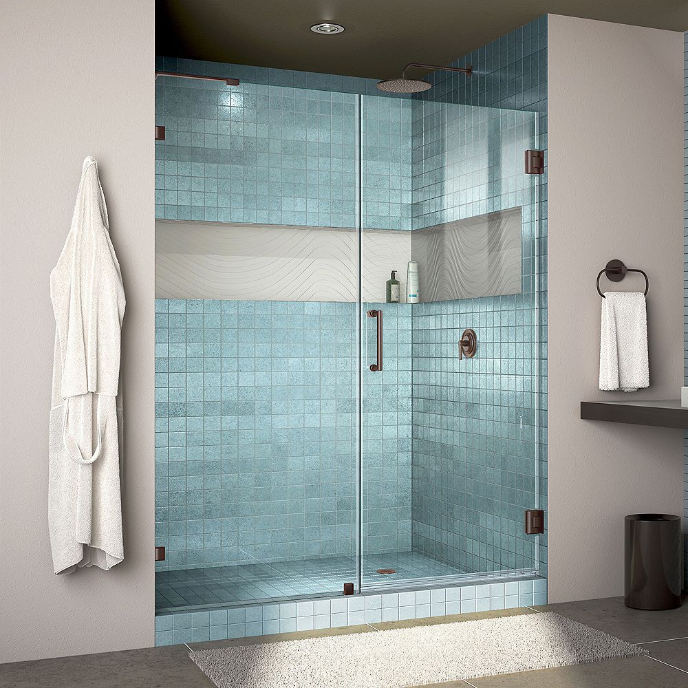 Dreamline Unidoor Lux 58 Inch W X 72 Inch H Fully Frameless Shower Door