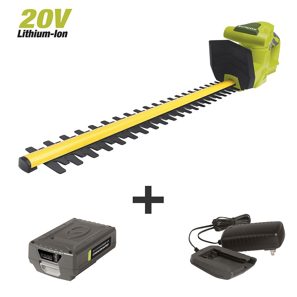 Sun Joe 20-inch 2.0-Amp 20V Cordless Electric Hedge Trimmer | The Home ...