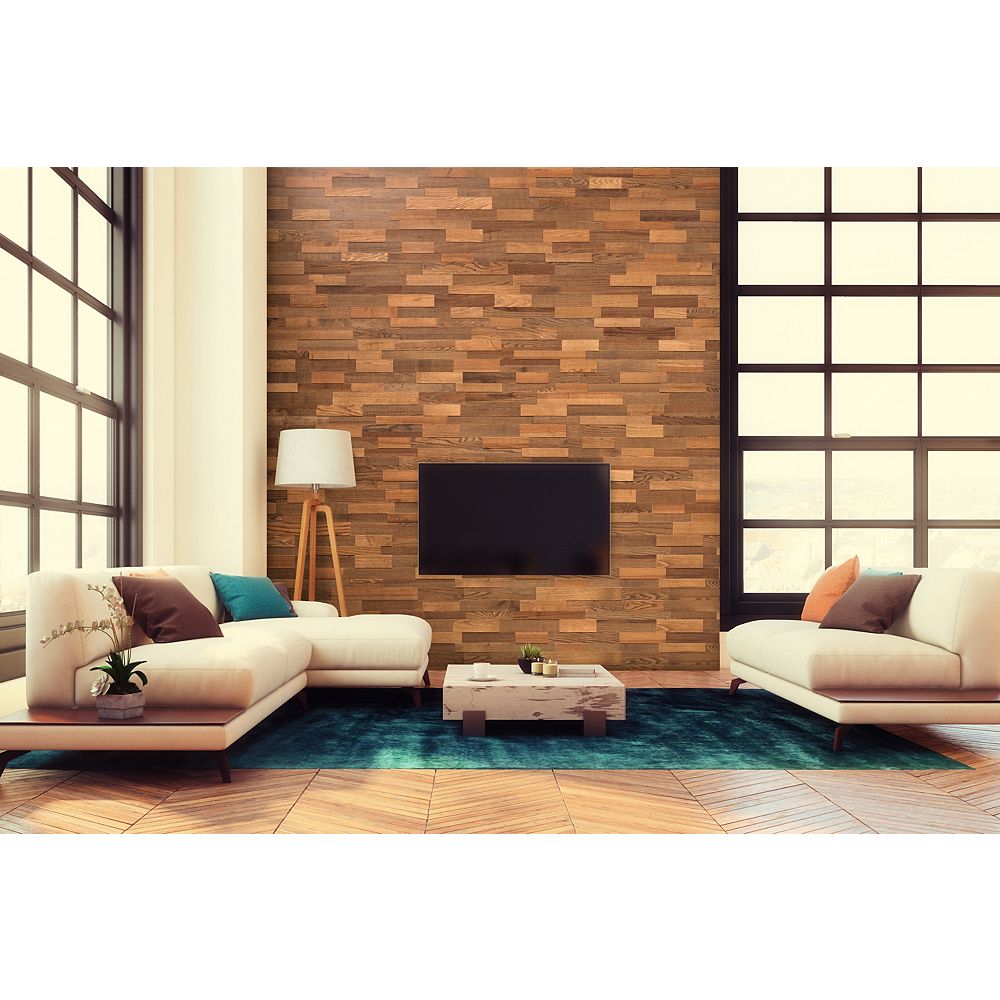 Expression Seattle Birch 14-inch x 44-inch Engineered Wall Panel (17.1 ...