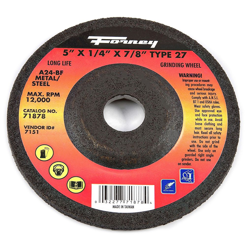 Forney Industries Grinding Wheel Metal Type 27 5 Inch X 1 4 Inch X 7 forney-industries-grinding-wheel-metal-type-27-5-inch-x-1-4-inch-x-7