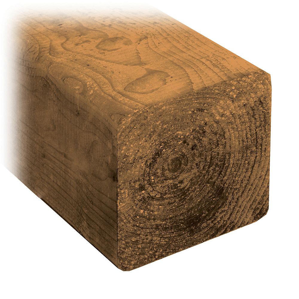 MicroPro Sienna 5 x 5 x 8' Pressure Treated Wood (Suitable for Ground ...