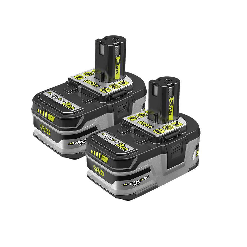 RYOBI 18V ONE+ LITHIUM+ HP 3.0 Ah High Capacity Battery (2-Pack) | The ...