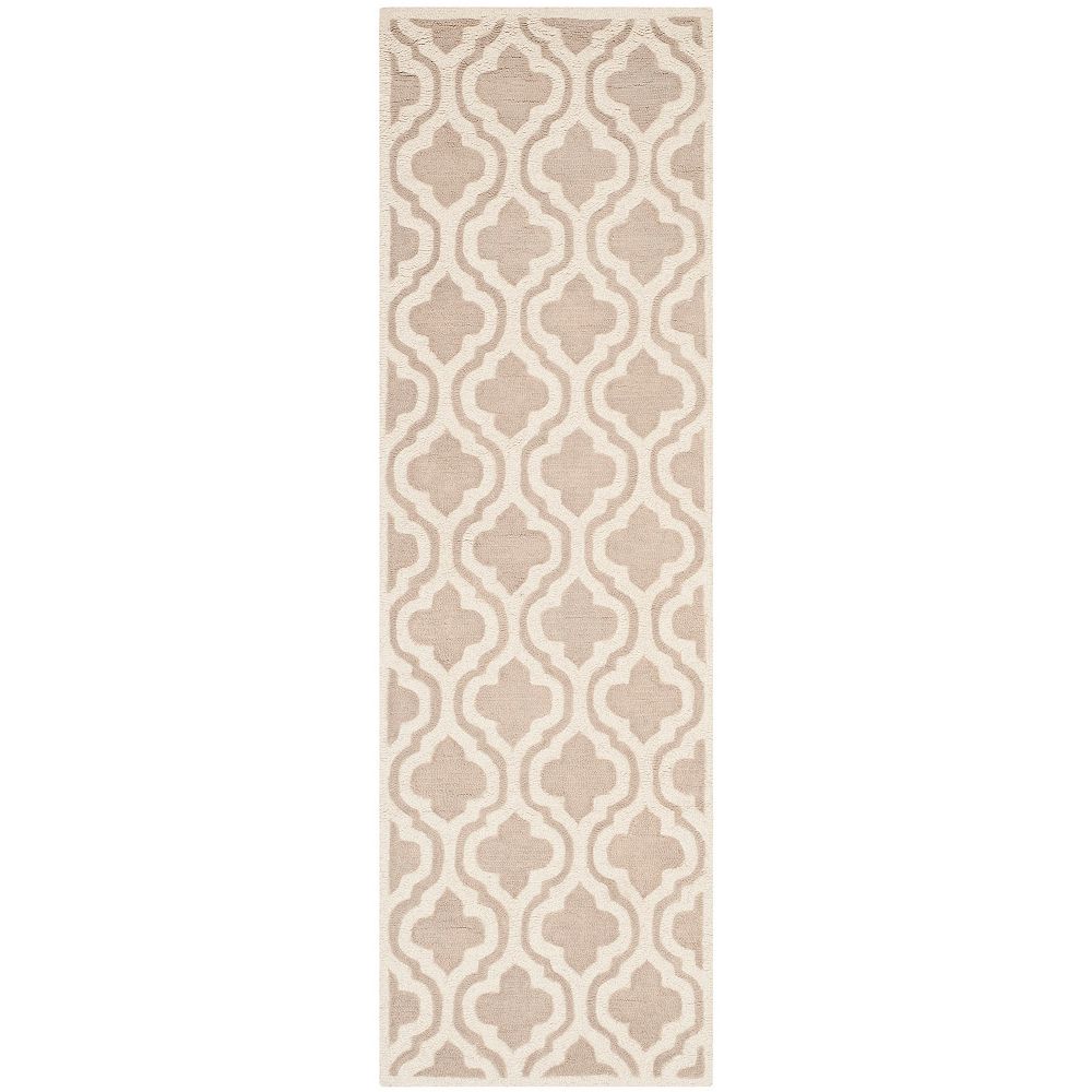 Safavieh Cambridge Angelina Mocha / Ivory 2 ft. 6-inch x 8 ft. Indoor ...