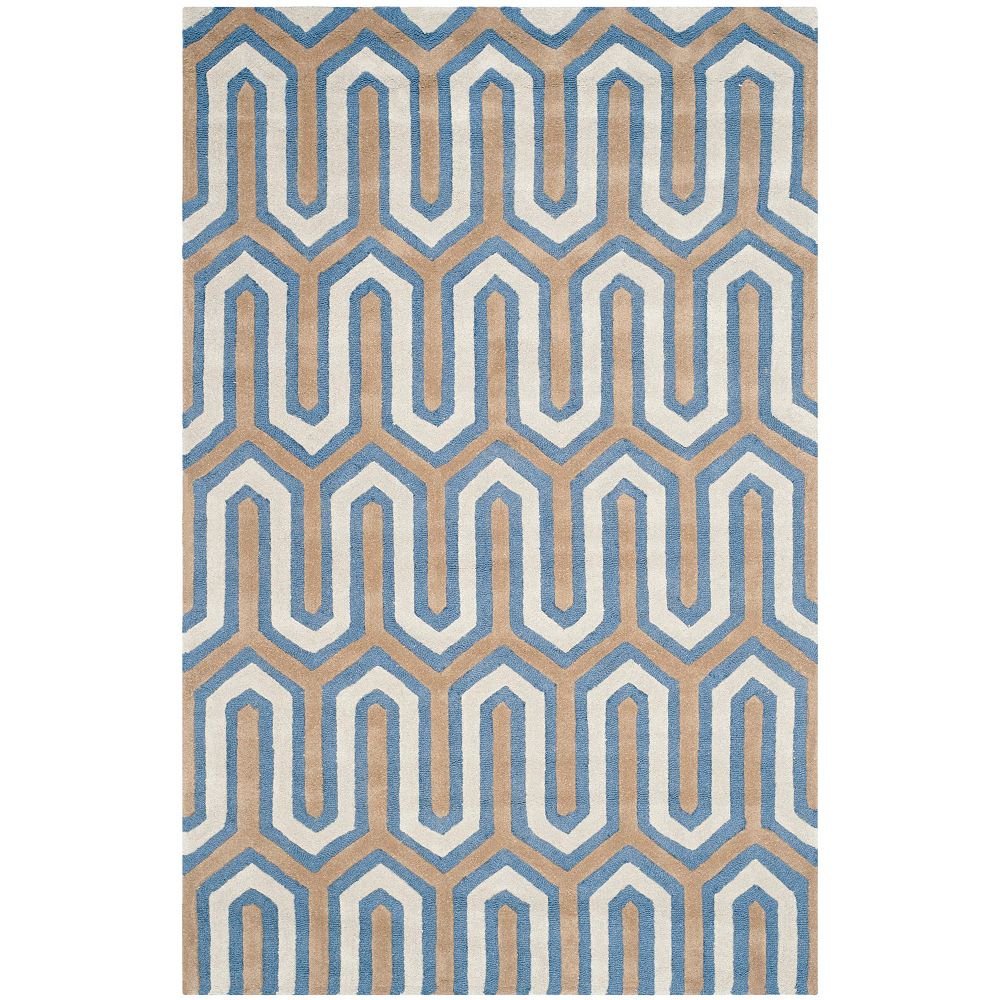 Safavieh Cambridge Gemma Navy / Grey 4 ft. x 6 ft. Indoor Area Rug ...