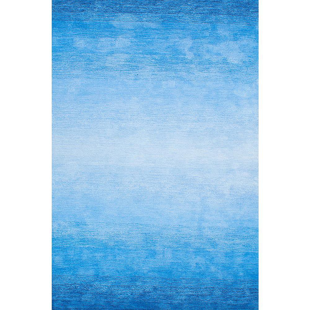nuLOOM Hand Tufted Ombre Bernetta Blue 4 ft. x 6 ft. Indoor Area Rug ...