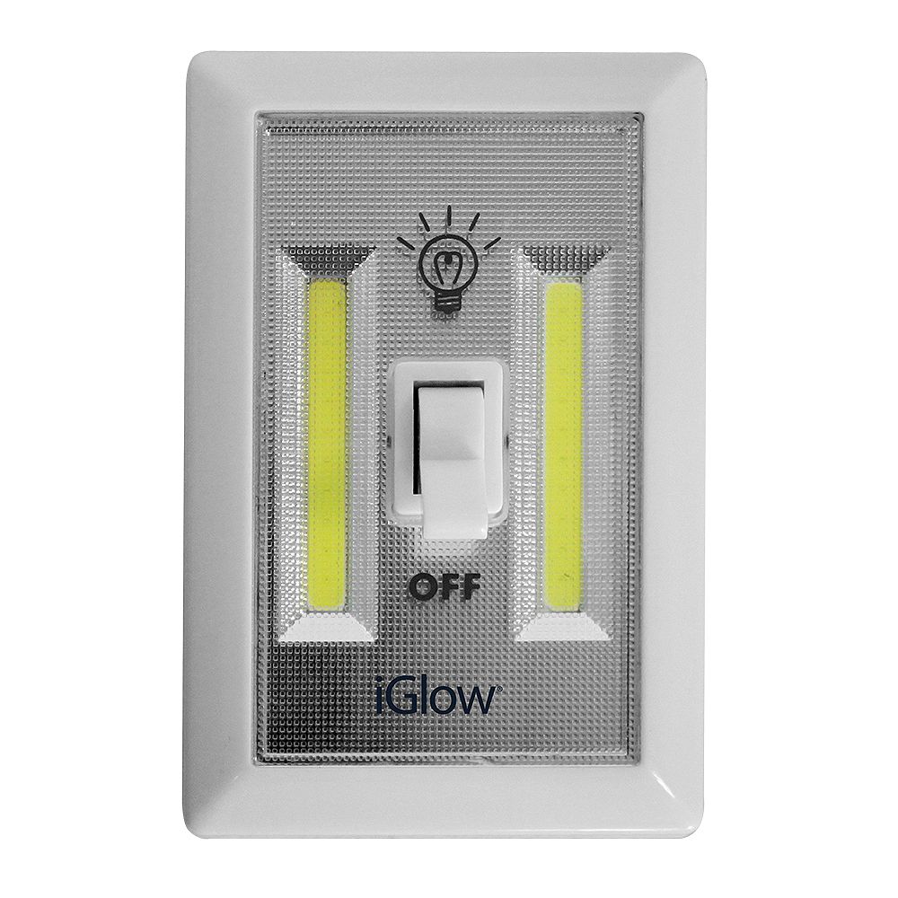 iGlow Switch Night Light With COB Technology (2-Pack) | The Home Depot ...