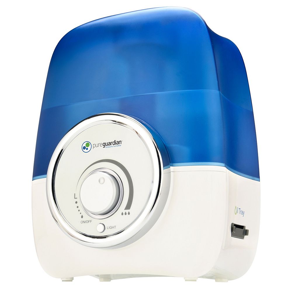 PureGuardian 100-Hour Ultrasonic Cool Mist Humidifier | The Home Depot ...