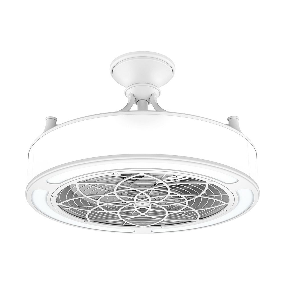 Stile Anderson 22-inch LED Indoor/Outdoor White Ceiling Fan with Remote ...