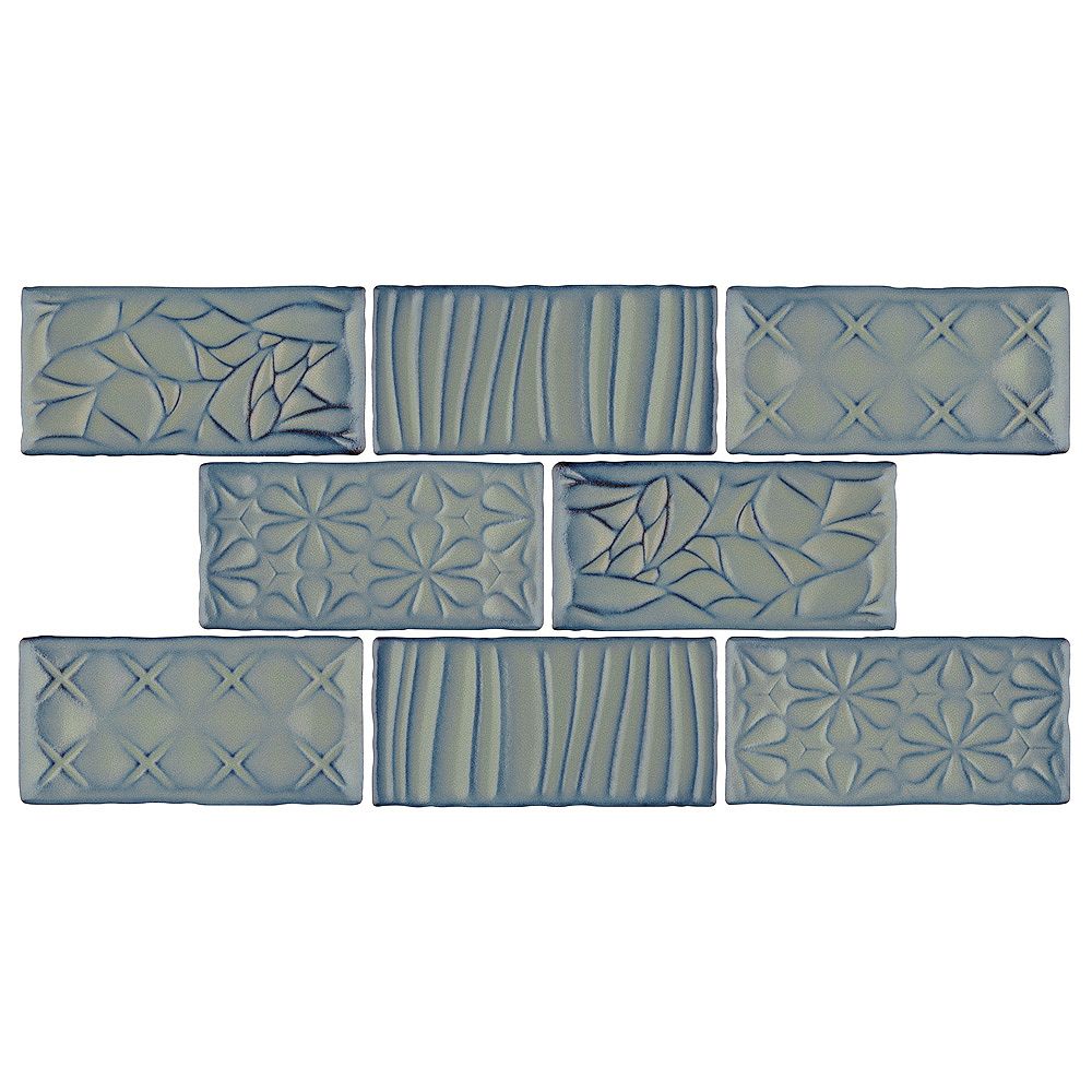 Merola Tile Antic Sensations Griggio 3-inch x 6-inch Ceramic Wall Tile ...