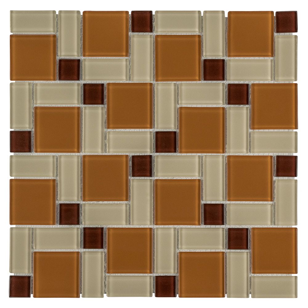 Merola Tile Spectrum Block Suntan 11-3/4-inch x 11-3/4-inch x 5 mm ...