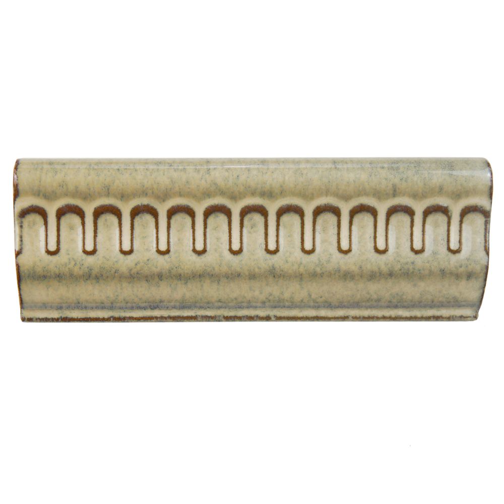 Merola Tile Essence Azure 2-inch x 6-inch Porcelain Chair Rail Wall ...