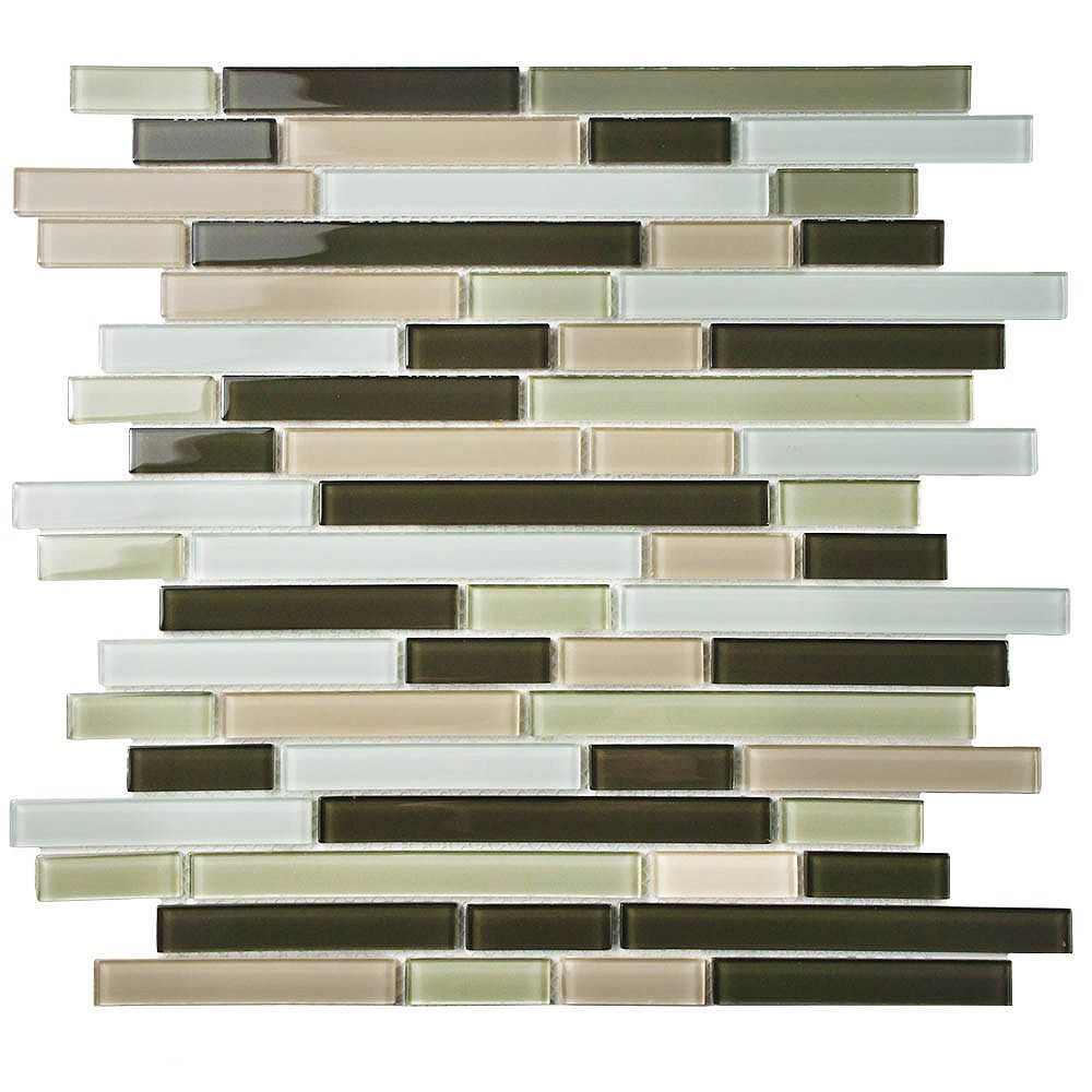 Merola Tile Spectrum Piano Chaparral 11-3/4-inch x 11-3/4-inch x 4 mm ...