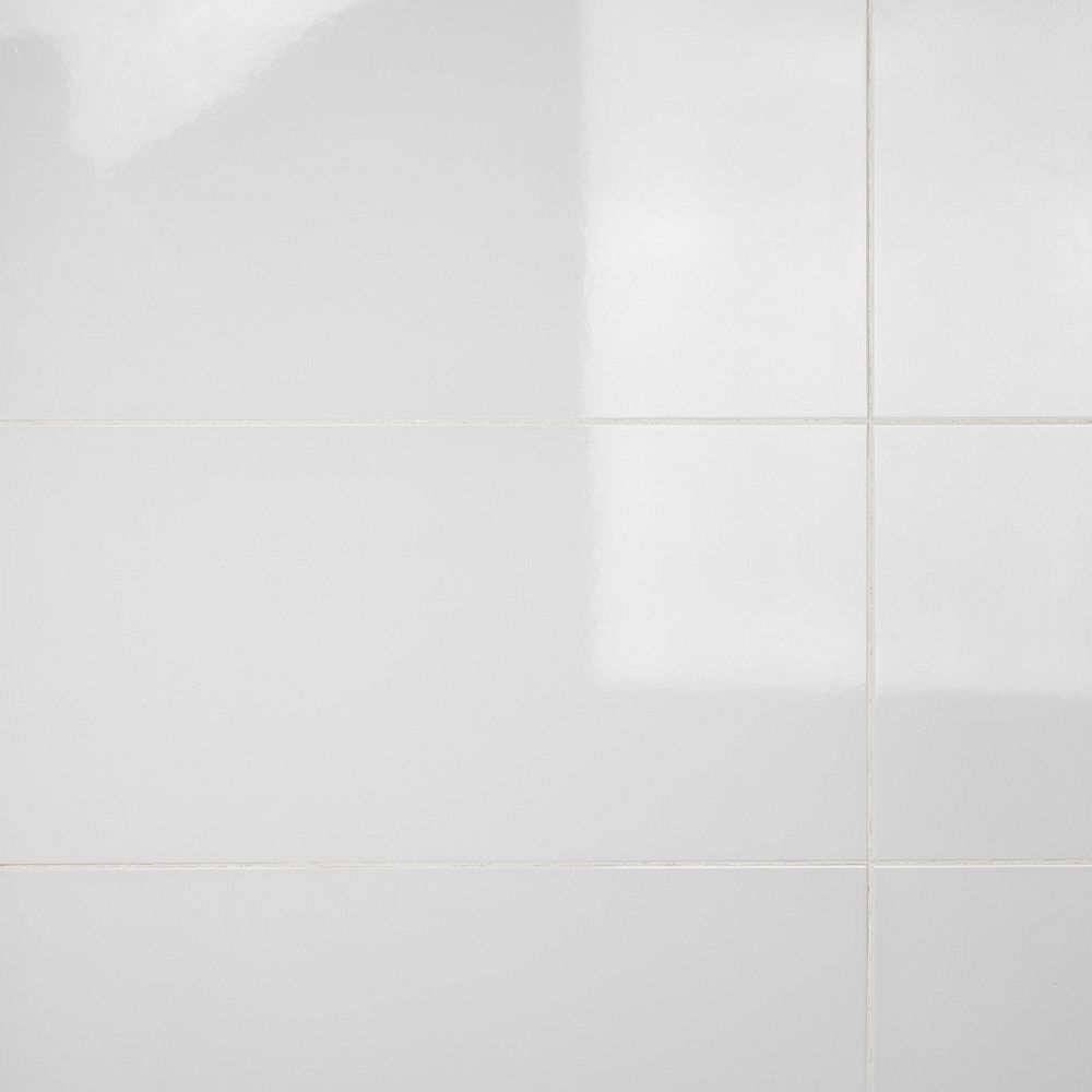 Merola Tile Solido Blanco Brillo 12-3/8-inch x 24-7/8-inch Ceramic Wall ...