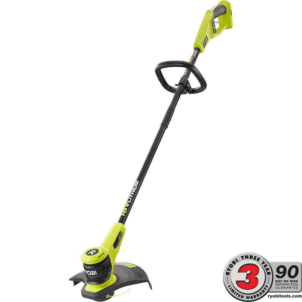 Ryobi ONE+ 18V Lithium-Ion Electric Cordless String Trimmer (Tool Only ...