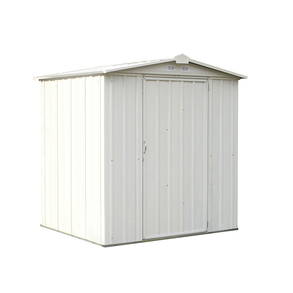 Arrow EZEE Shed 6 ft. x 5 ft. Galvanized Steel Storage Shed with Low ...