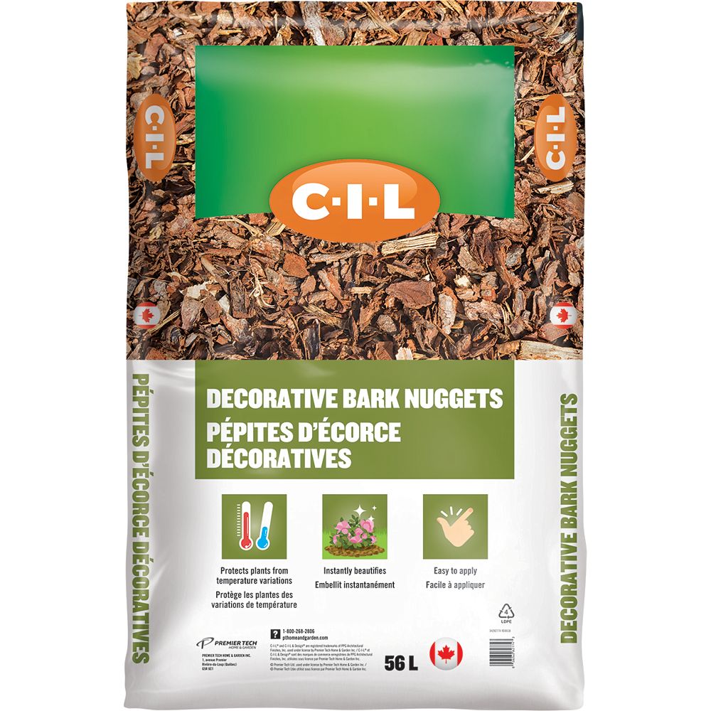 C-I-L 56L Decorative Bark Nuggets | The Home Depot Canada
