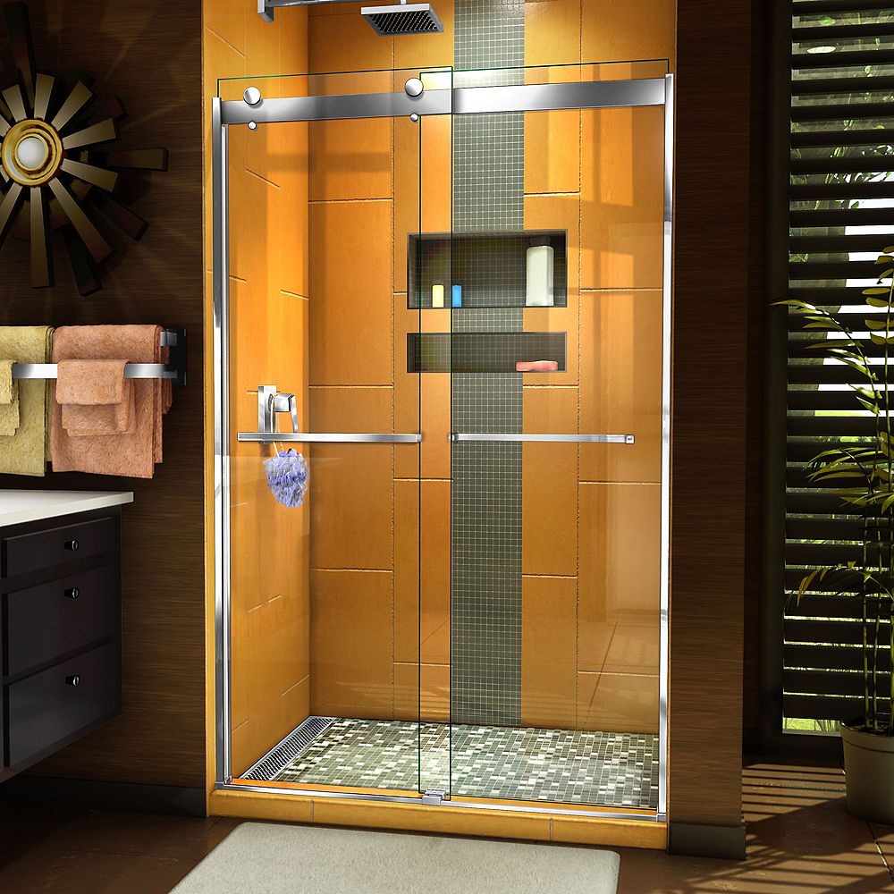 Dreamline Sapphire 44 48 Inch W X 76 Inch H Semi Frameless Bypass
