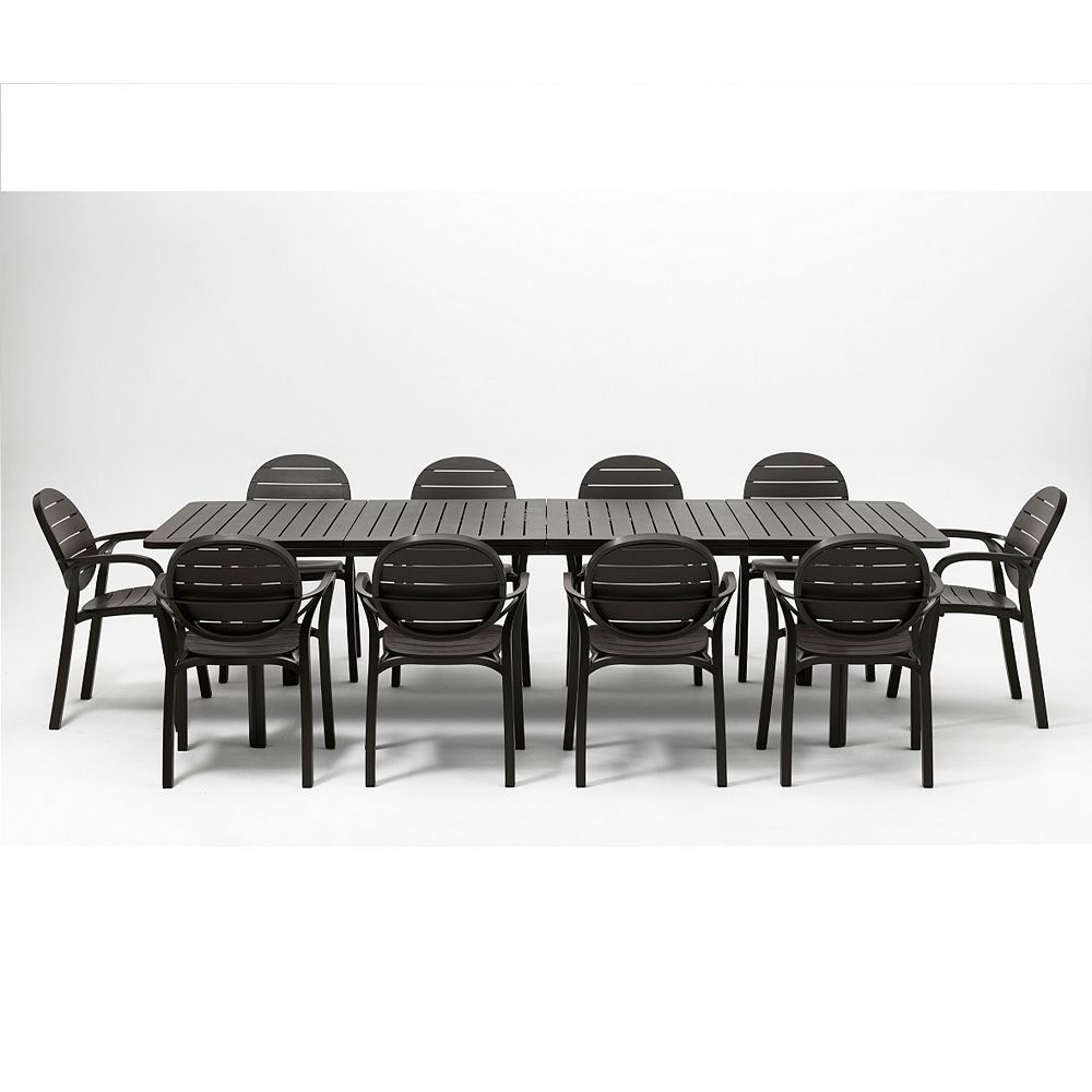 Nardi 11-Piece Alloro/Palma Patio Set - Anthracite | The Home Depot Canada