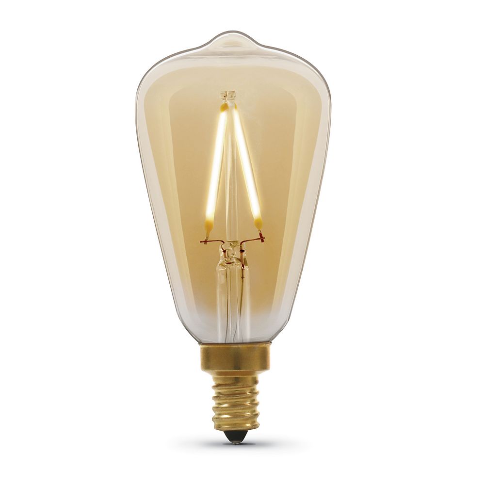 Feit Electric 25W Eq ST15C Soft White (2100K) Dimmable Amber Glass ...