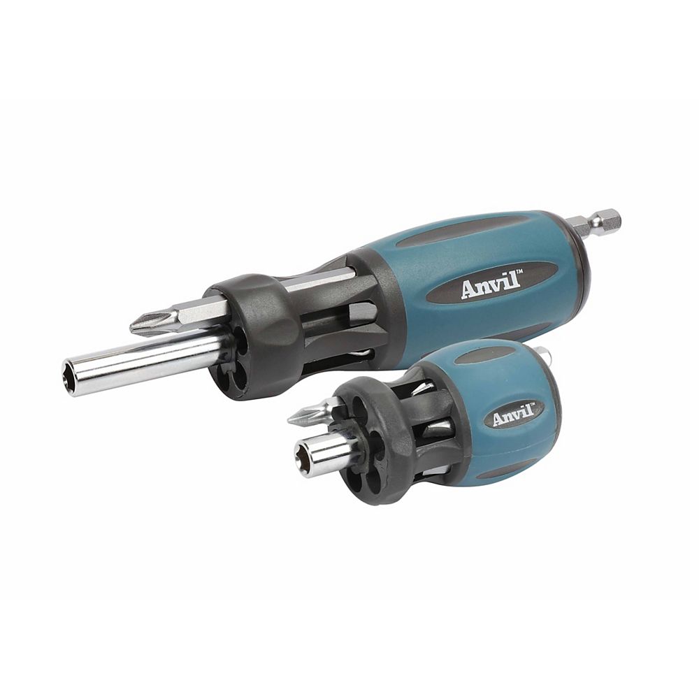 Anvil 7-In-1 Quick-Change Screwdriver Set | The Home Depot Canada