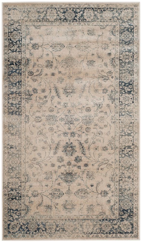 Safavieh Vintage Odran Stone / Blue 3 ft. 3-inch x 5 ft. 7-inch Indoor ...