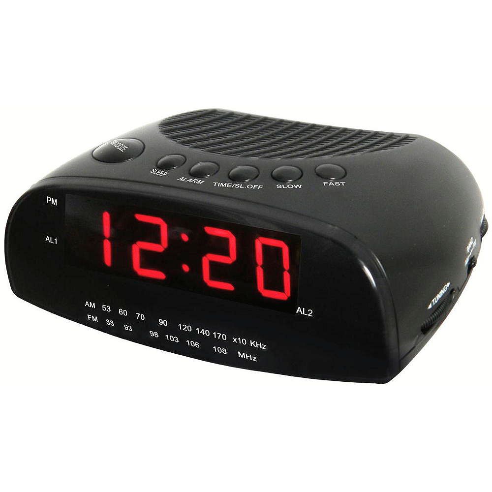 Royal Pacific Corp Alarm clock radio with am/fm and led screen | The ...