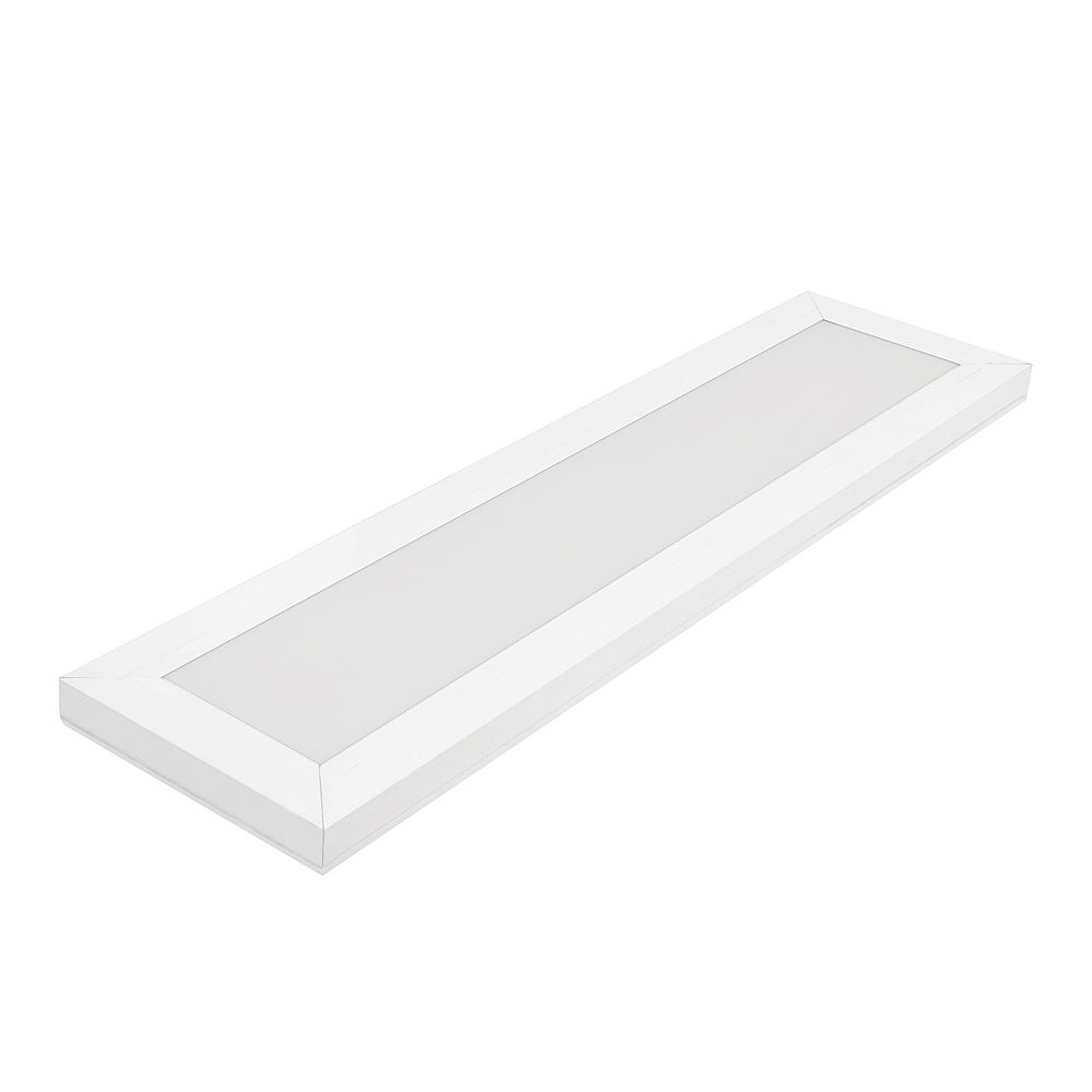 Commercial Electric 6 inch x 2 ft. White integrated LED Flat Panel ...