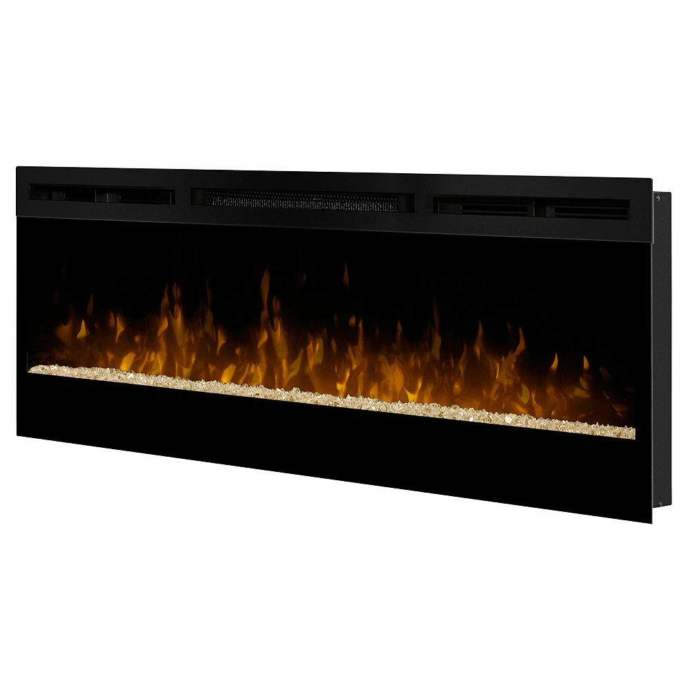 Dimplex 50-inch Linear Wall-Mount Electric Fireplace in Black | The ...