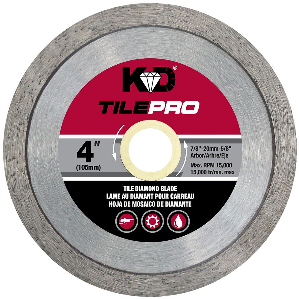 King Diamond 4-inch Continuous Rim Diamond Blade | The Home Depot Canada