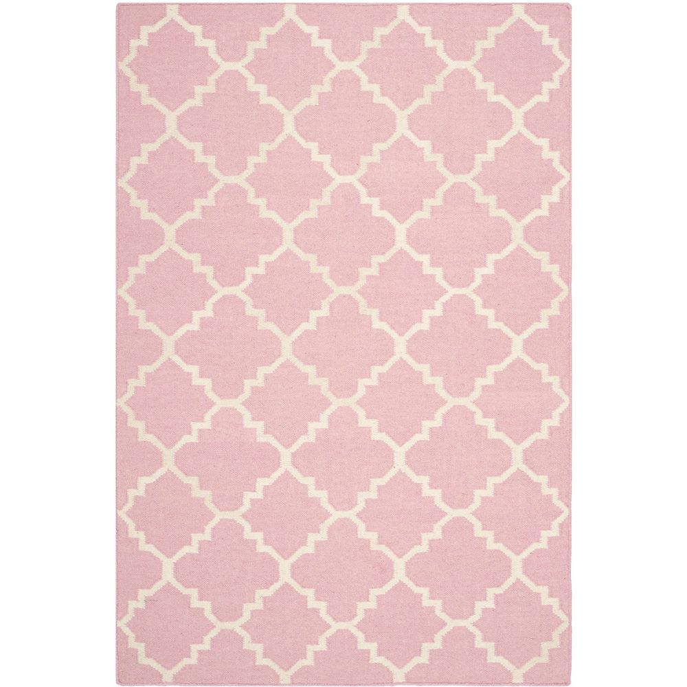 Safavieh Dhurries Franz Pink / Ivory 3 ft. X 5 ft. Area Rug | The Home ...