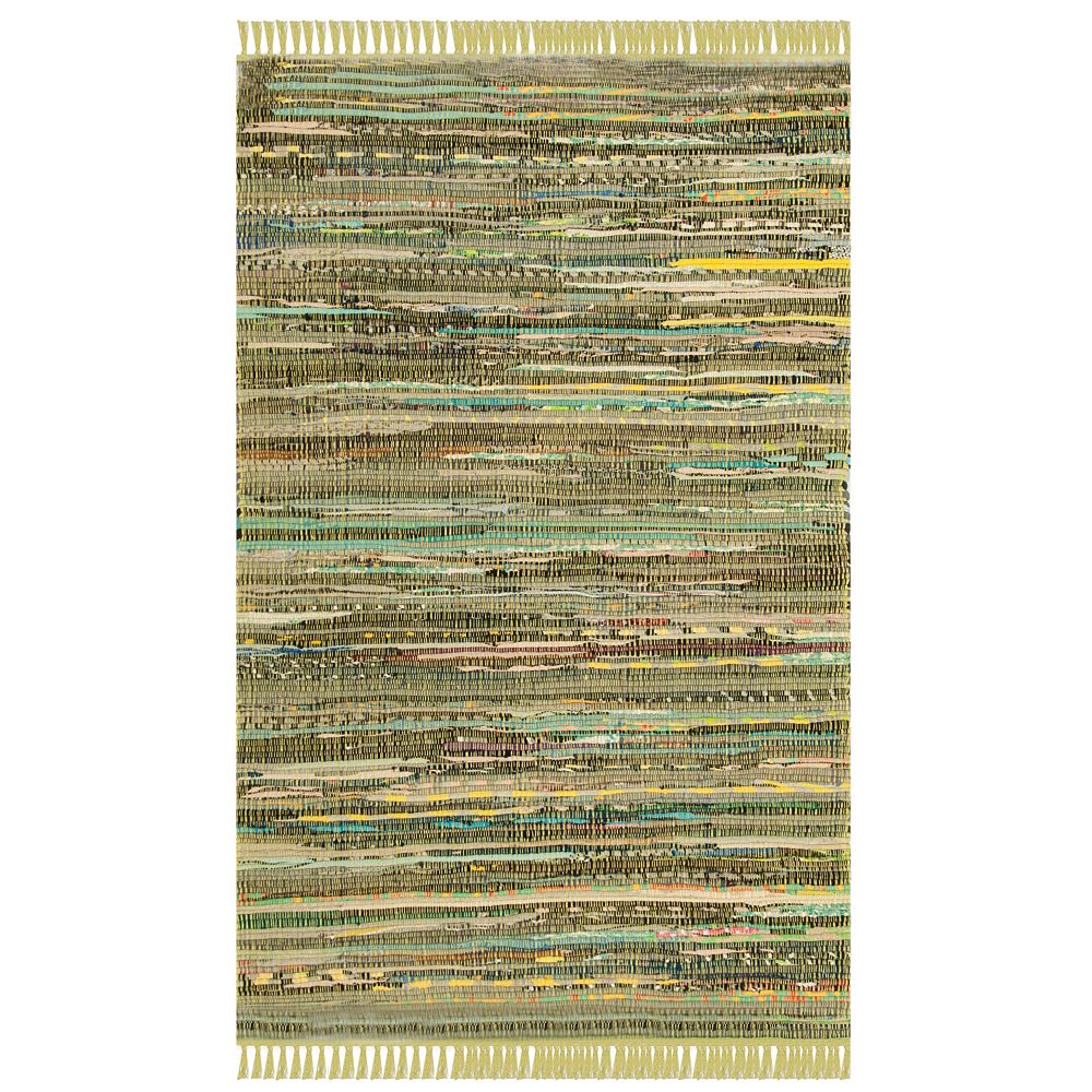 Safavieh Rag Rug Lennox Light Green / Multi 2 ft. 6-inch X 4 ft. Area ...