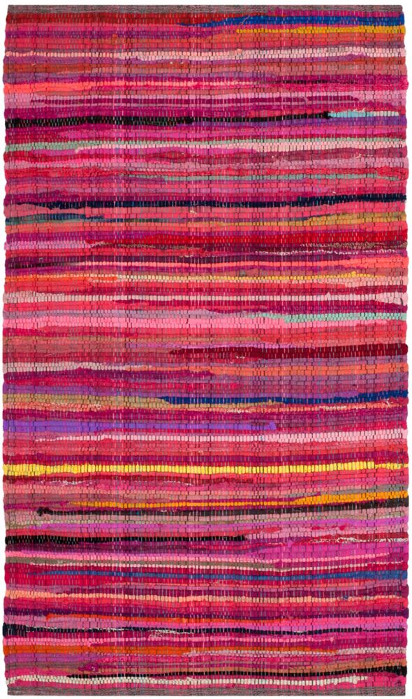 Safavieh Rag Rug Andrina Red / Multi 2 ft. X 3 ft. Area Rug | The Home ...