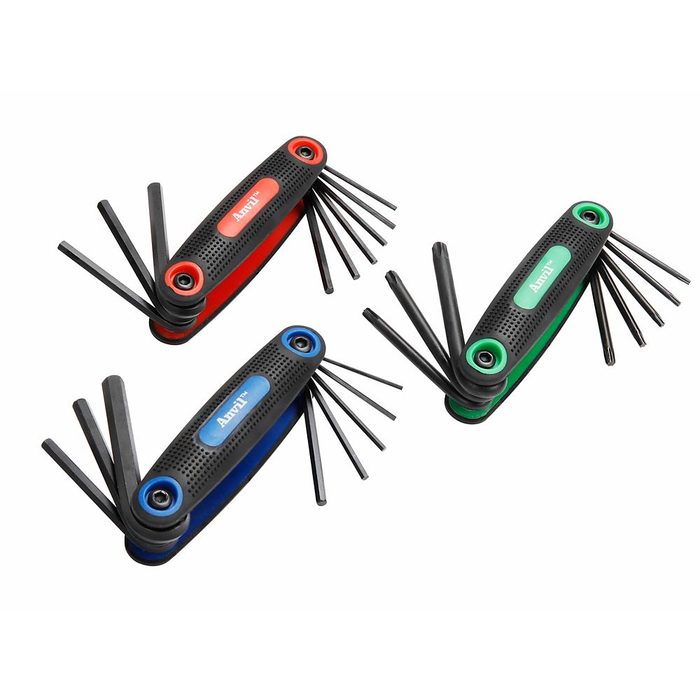 Anvil 3 Piece Folding Hex Key Set | The Home Depot Canada