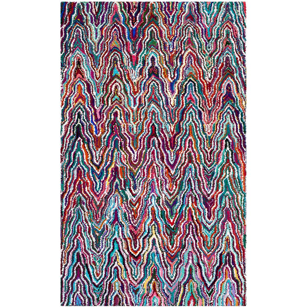 Safavieh Nantucket Jenny Multi 5 ft. X 8 ft. Area Rug | The Home Depot ...