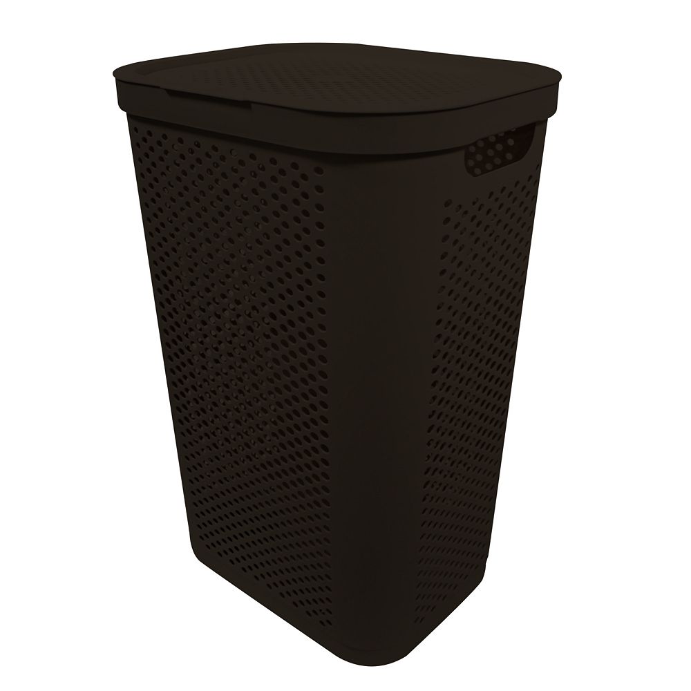 Modern Homes Modern Homes 60L Laundry Hamper Brown | The Home Depot Canada