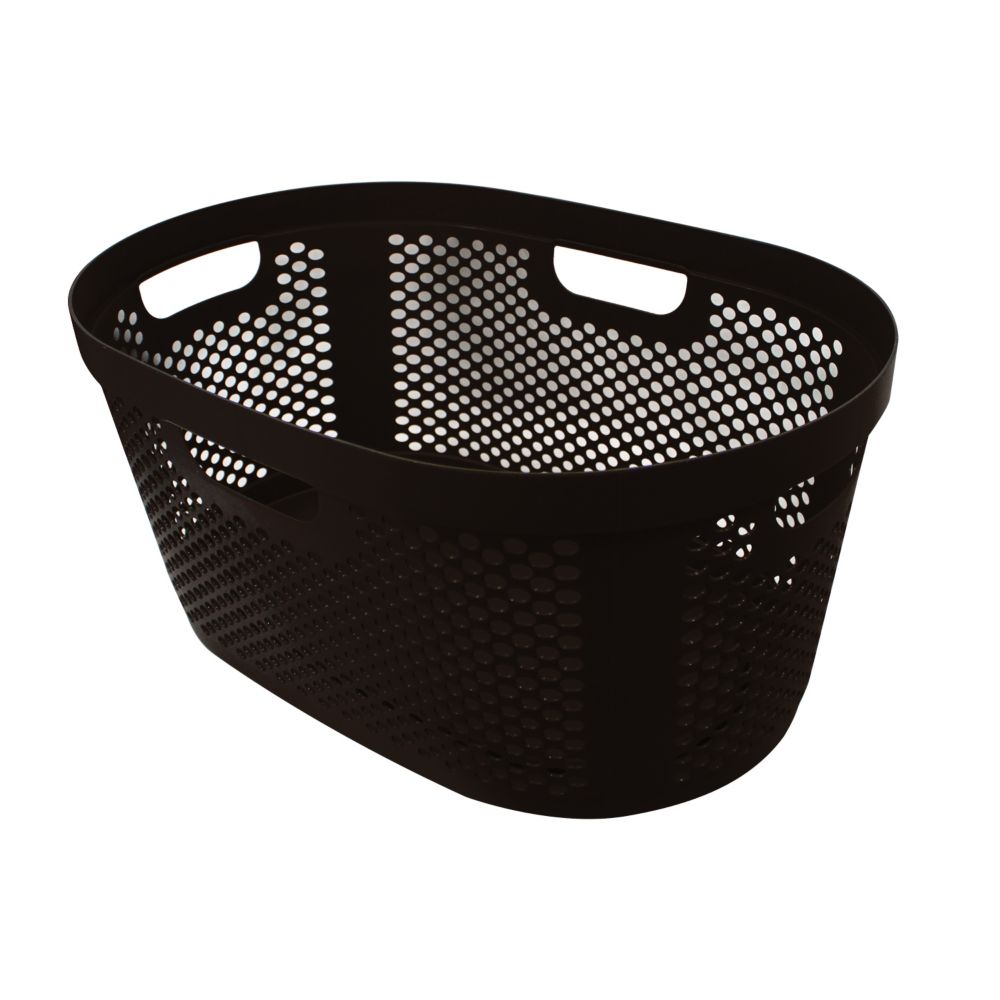 Modern Homes Modern Homes 40L Laundry Basket Brown | The Home Depot Canada