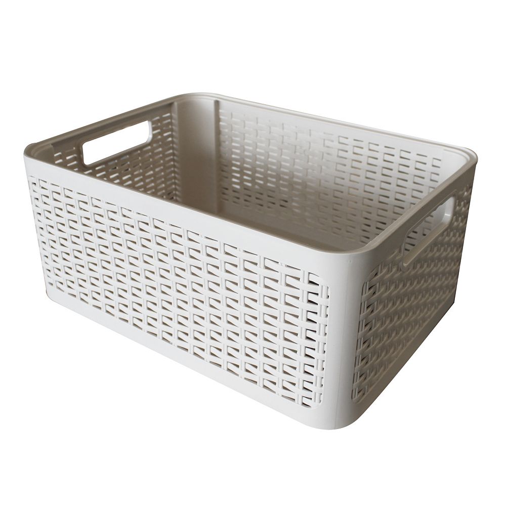 Modern Homes Modern Homes 18L Storage Box White | The Home Depot Canada