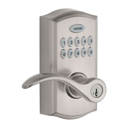Weiser Smartcode 10 Satin Chrome Keyless Entry Contemporary Deadbolt ... Weiser Smartcode 10 Satin Chrome Keyless Entry Contemporary Deadbolt ...