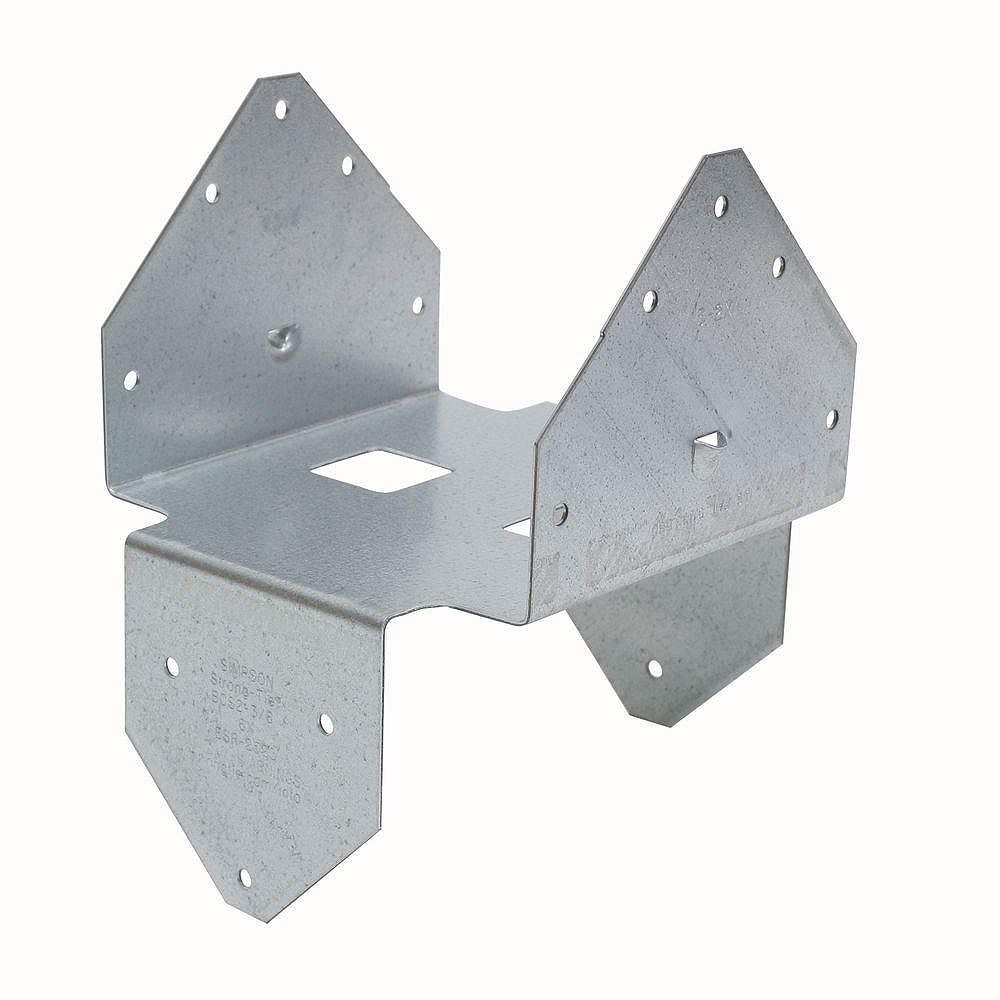 Simpson Strong-Tie BCS ZMAX Galvanized Post Cap/Base for Double 3x Beam ...