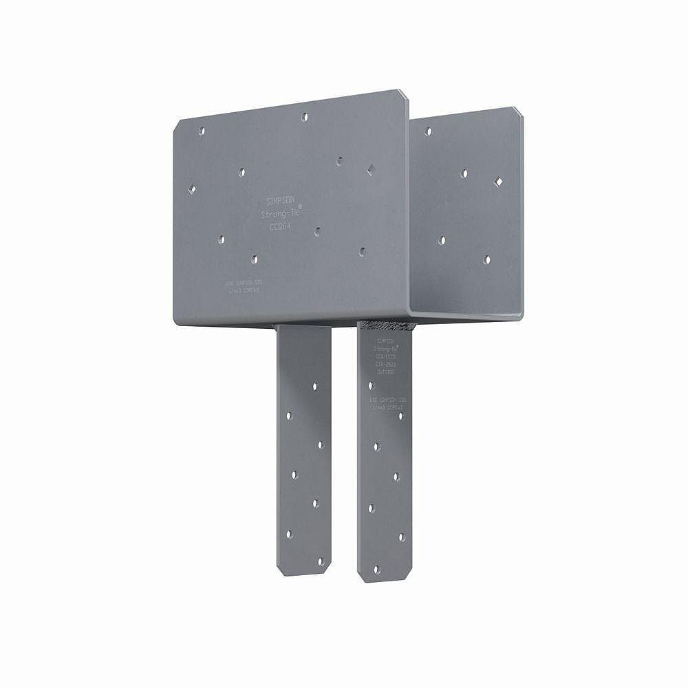 Simpson Strong-Tie CCQ Column Cap for 6x Beam, 4x Post with Strong ...