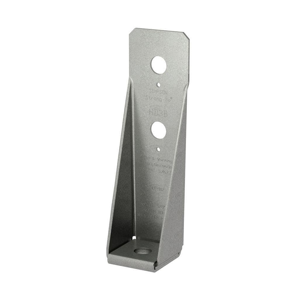 Simpson Strong-Tie HDB 8-5/8 inch 12-Gauge Galvanized Bolted Holdown ...