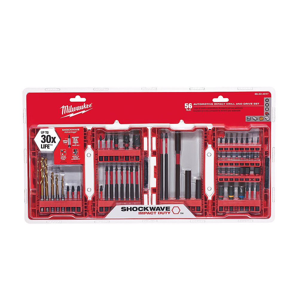 Milwaukee Tool Shockwave Impact Set (56-Piece) | The Home Depot Canada
