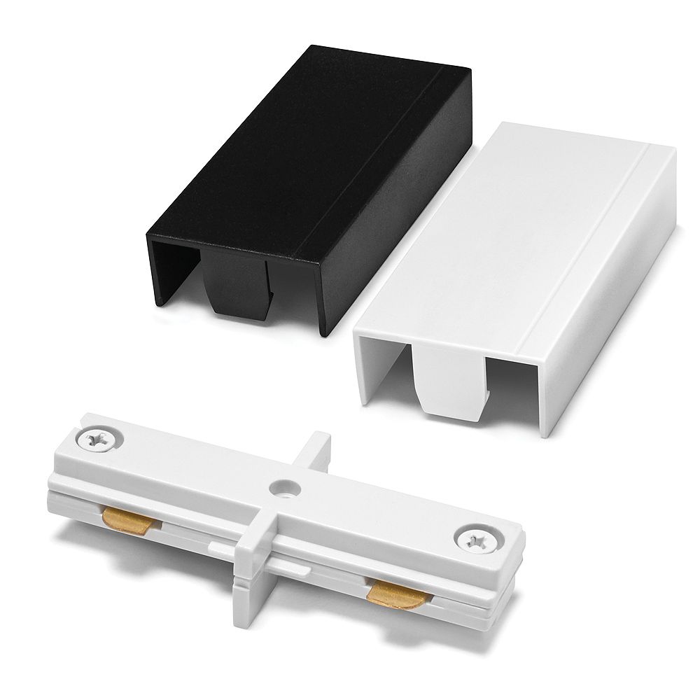 Hampton Bay 2400-Watt Linear Track to Track Coupler with White and ...