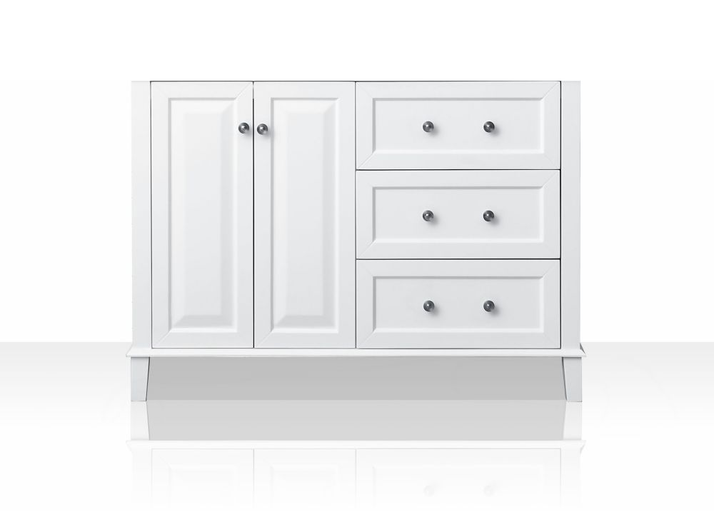 Ancerre Designs Hannah 47 inch x 21 inch D Vanity Only Mounted on the ...
