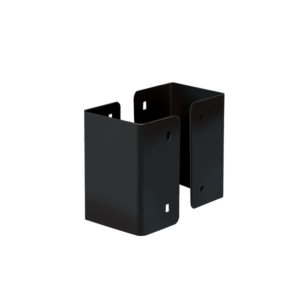 Fence Armor 2 inch. L x 2 inch. W x 3 inch. H Black Ornamental Fence ...