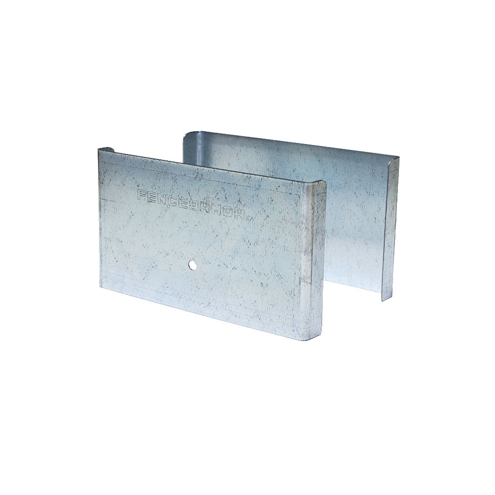 Fence Armor 5 inch. L x 3 inch. H x .5 inch. D GALV Steel Demi Fence ...